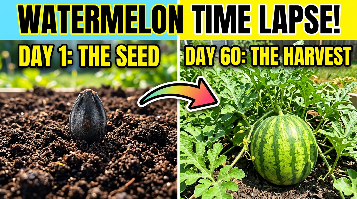 Growing Watermelon From Seed - Time Lapse | PLAi TV